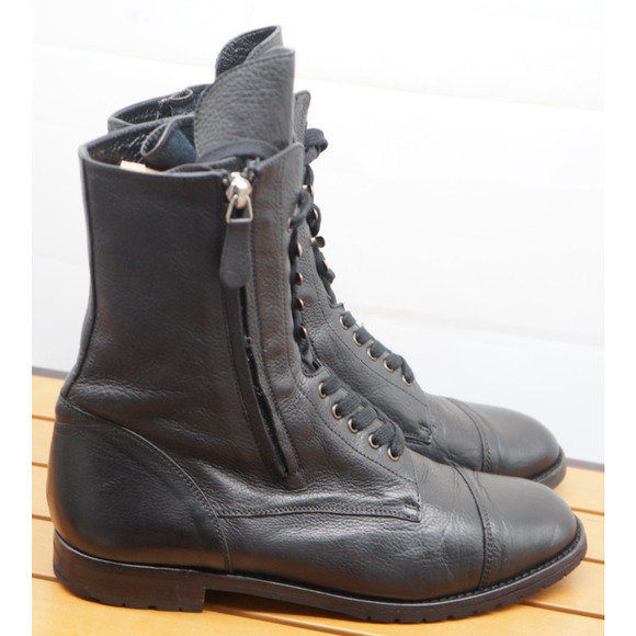 Manolo Blahnik | Shoes | Manolo Blahnik Lugata Military Combat Boot ...